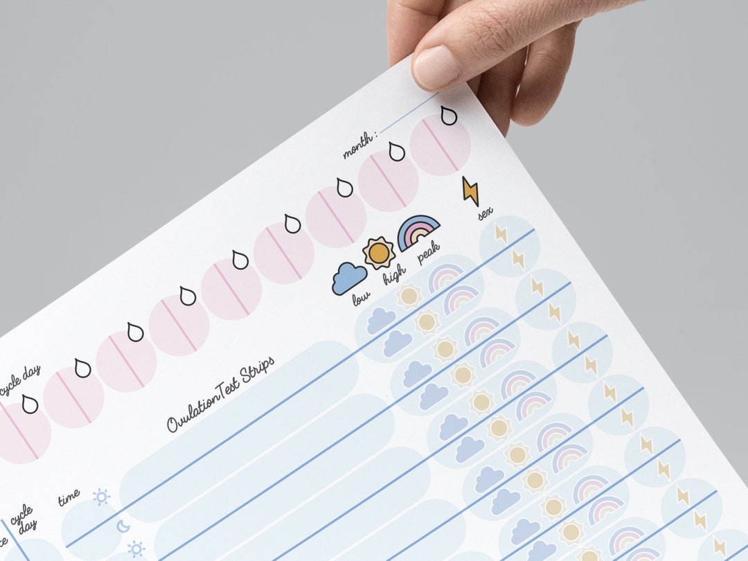 Ovulation Test Strips Log Book, Ovulation Tracker PRINTABLE, Ovulation ...