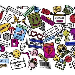 Laptop Stickers, Stickers for Hydro Flask, STICKER PACK, Aesthetic ...