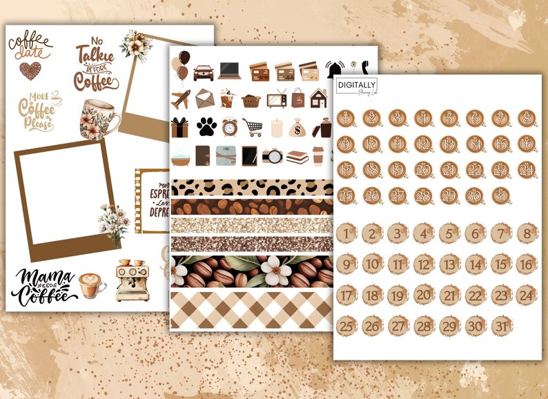 Coffee Please! Sticker Pack| Goodnotes, Notability, Noteshelf, Xodo ...