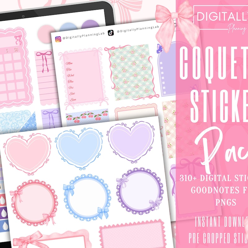 Coquette Stickers - Etsy