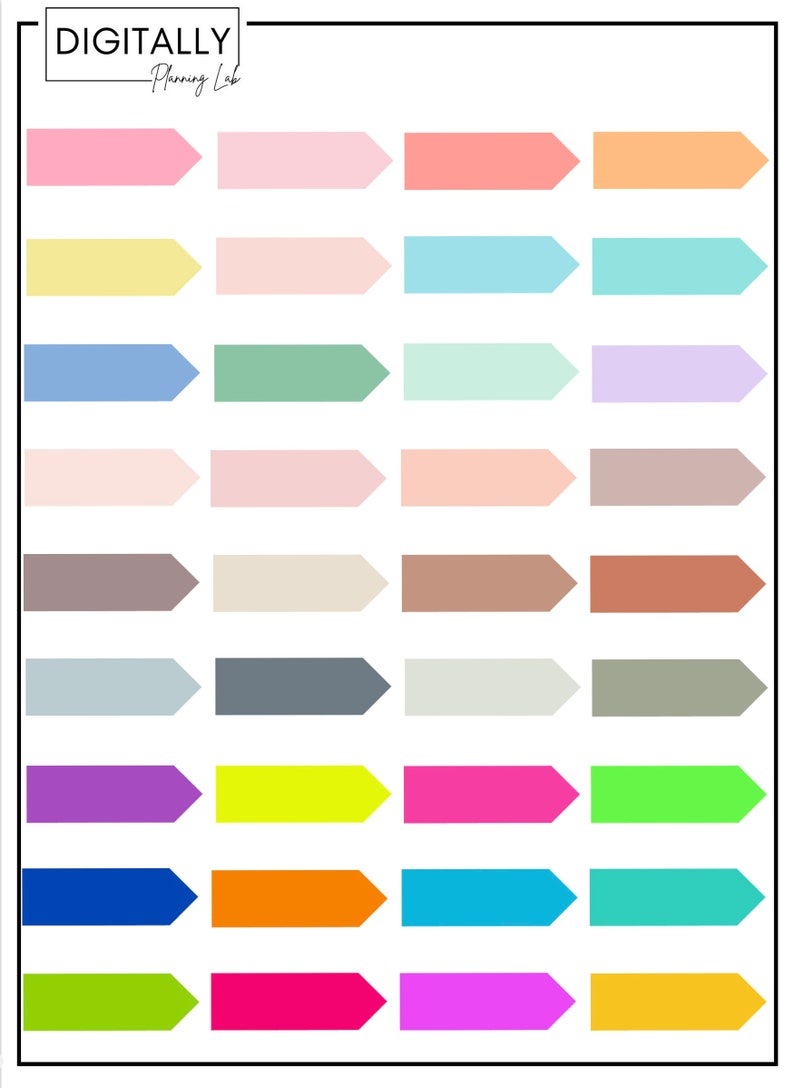 Sticky Notes Pack Goodnotes Stickers PNG Digital Planning iPad Planning ...