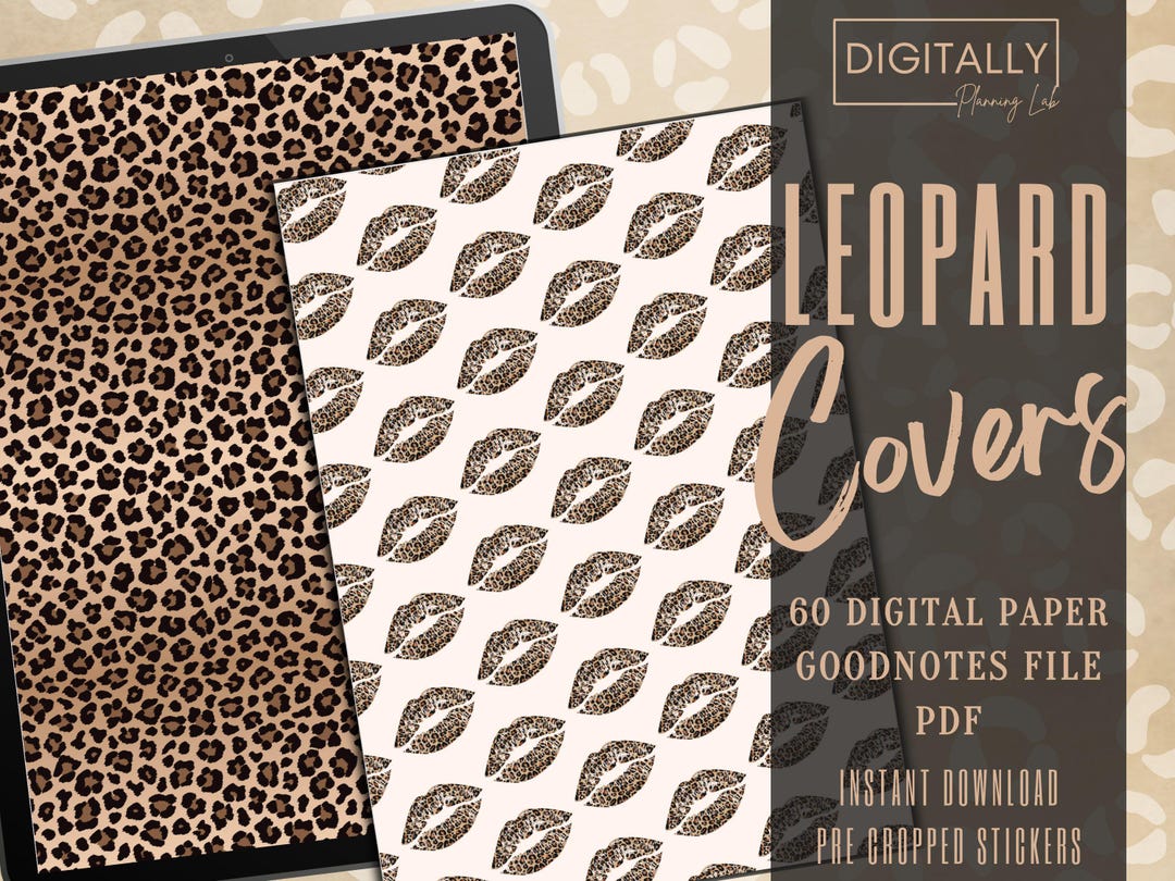 Leopard Covers/paper 60pgs| Goodnotes, Notability, Noteshelf, Xodo ...