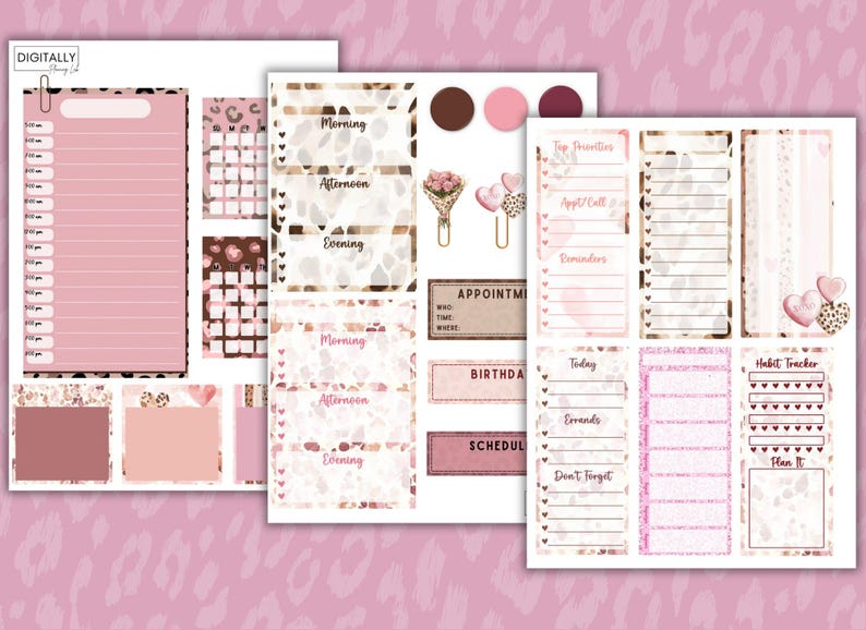 Leopard Xoxo Sticker Pack| Goodnotes, Notability, Noteshelf, Xodo ...
