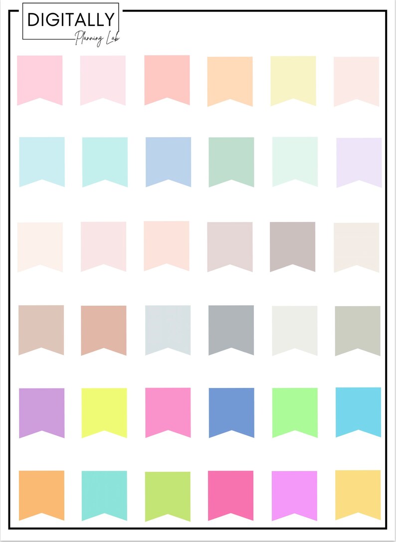 Sticky Notes Pack Transparent Goodnotes Stickers PNG Digital Planning ...