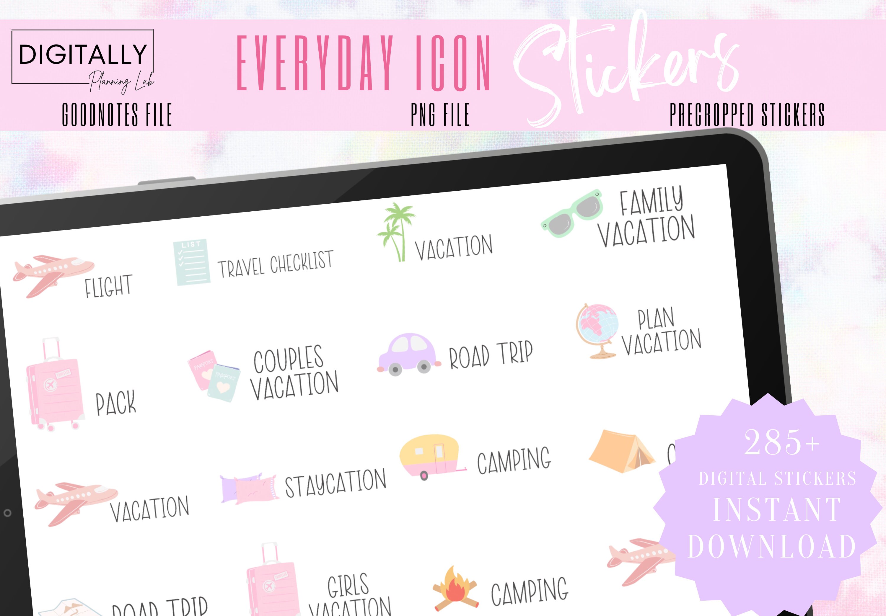 Everyday Digital Stickers Goodnotes Stickers PNG Digital - Etsy