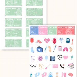 Medical Bundle Stickers | Goodnotes Stickers | PNG | Digital Planning ...