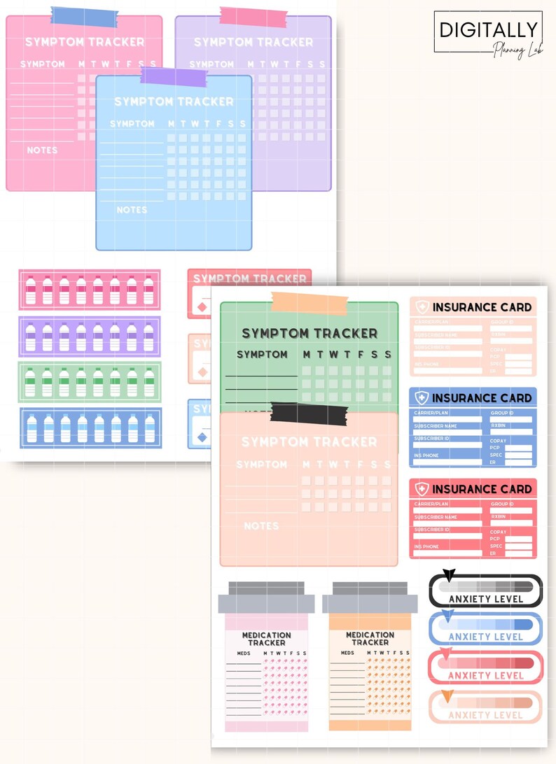 Medical Bundle Stickers Goodnotes Stickers PNG Digital Planning iPad ...