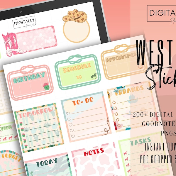 Western Stickers - Etsy