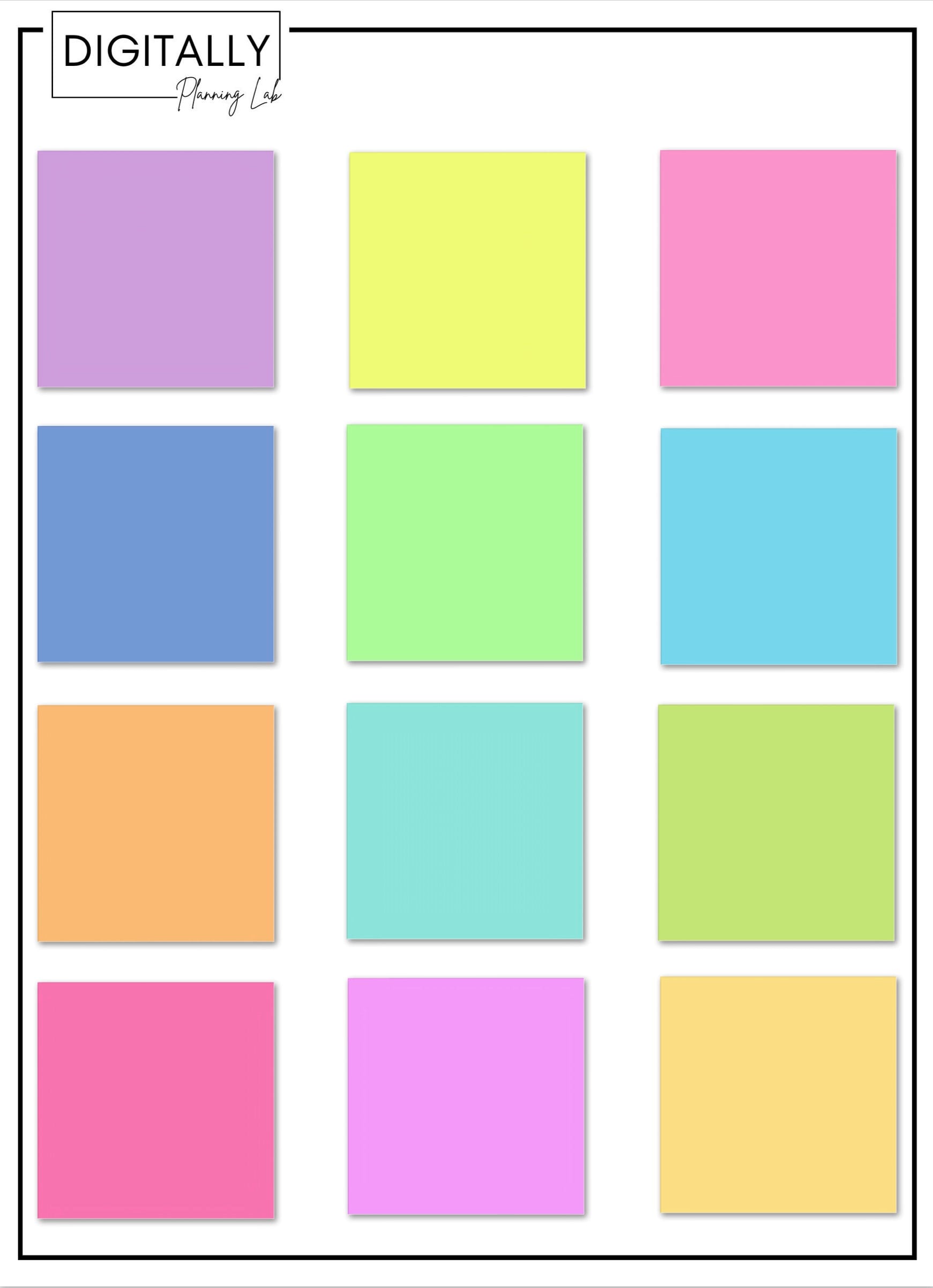 Sticky Notes Pack Transparent Goodnotes Stickers PNG Digital Planning ...