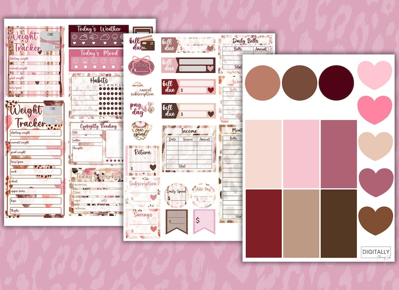 Leopard Xoxo Sticker Pack| Goodnotes, Notability, Noteshelf, Xodo ...