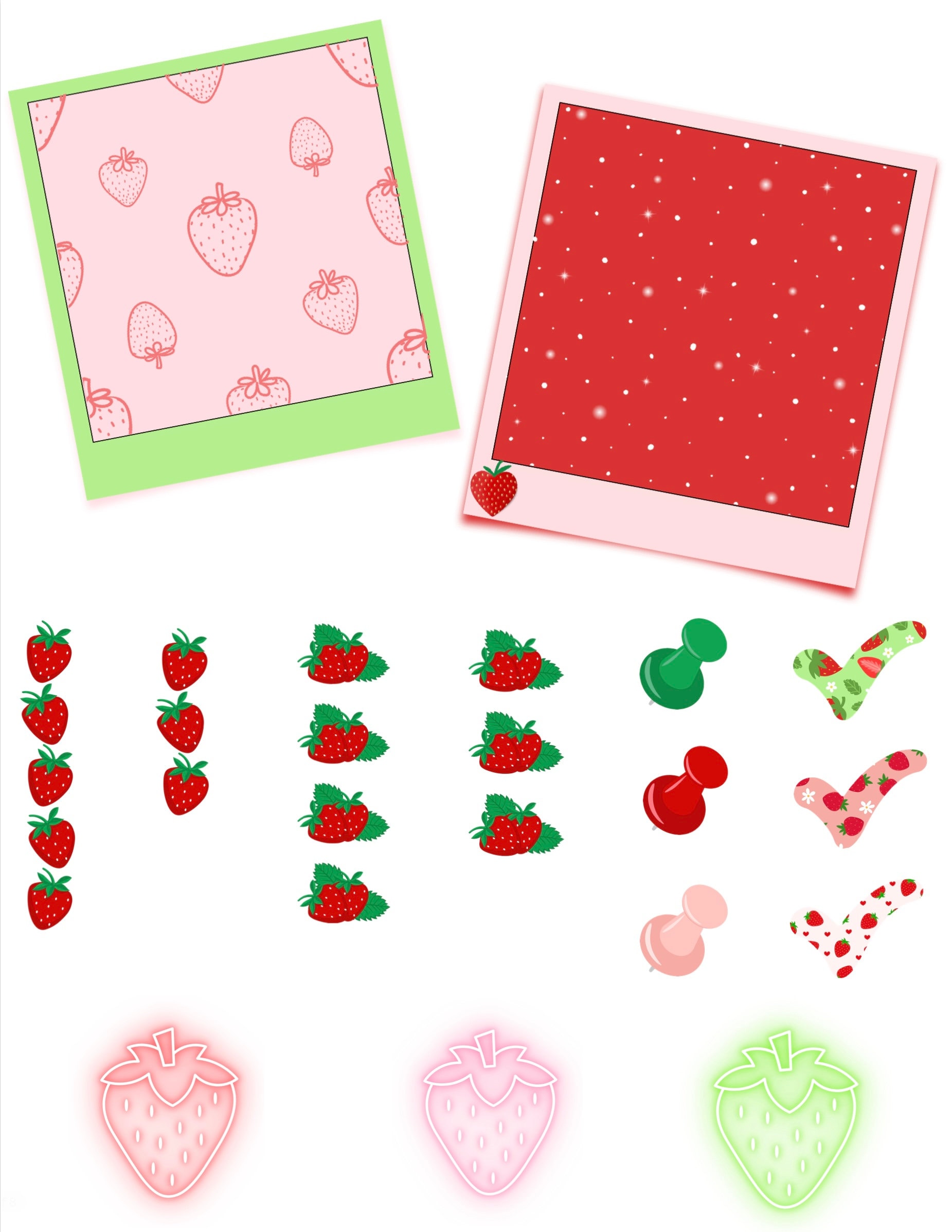Strawberry Jam Pack Digital Stickers | Goodnotes Stickers | PNG ...