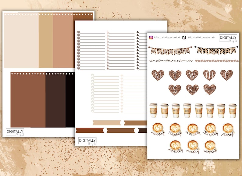 Coffee Please! Sticker Pack| Goodnotes, Notability, Noteshelf, Xodo ...