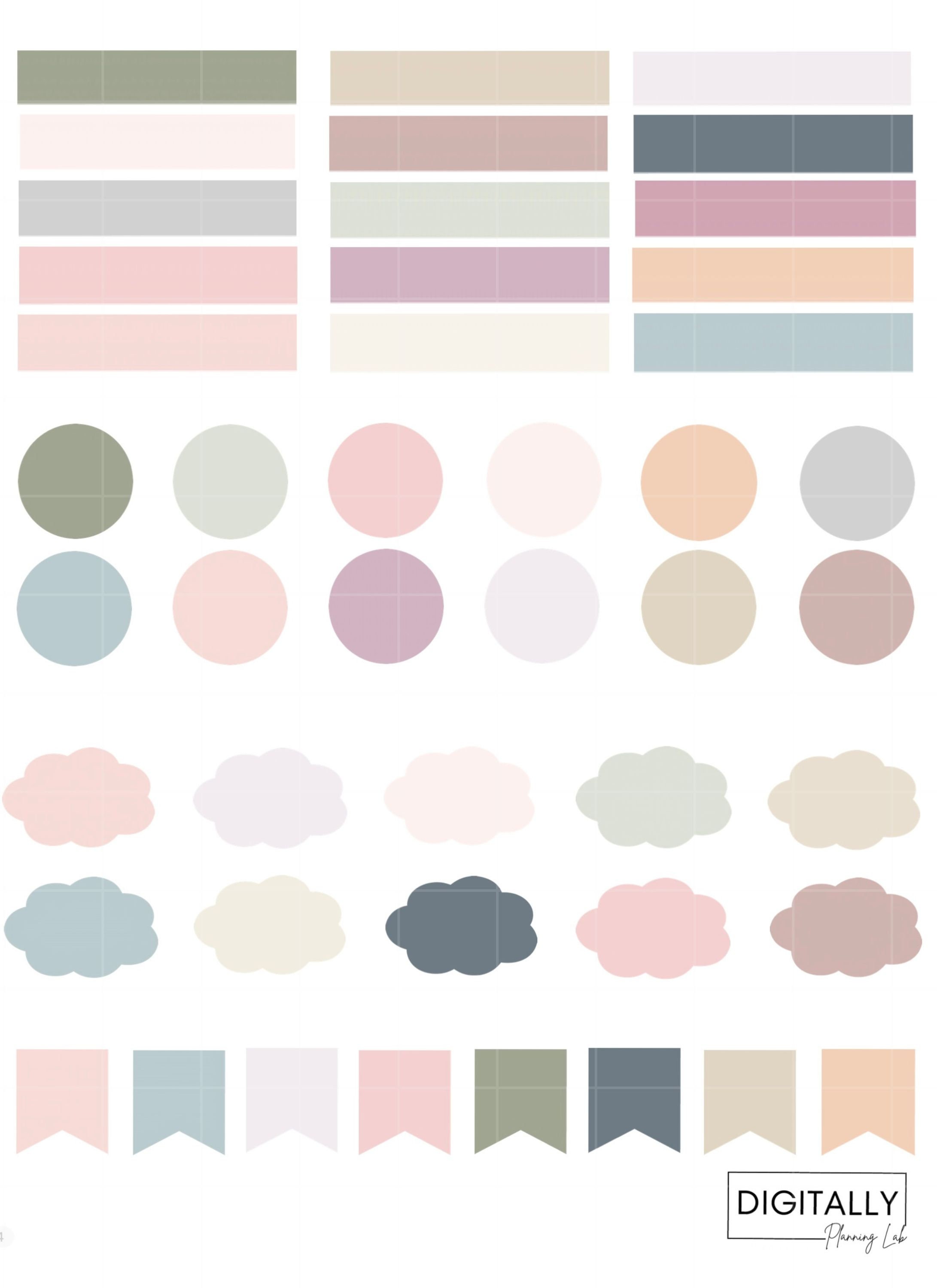 Widget Stickers Goodnotes Stickers PNG Digital Planning iPad Planning ...