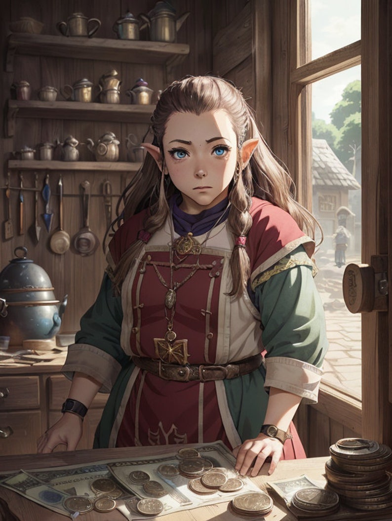 Dnd Character Art Illustration BUNDLE 100 Fantasy NPC Townsfolk ...