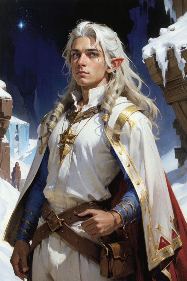 50 Dnd Character Art Illustrations Clerics BUNDLE - Fantasy Character ...