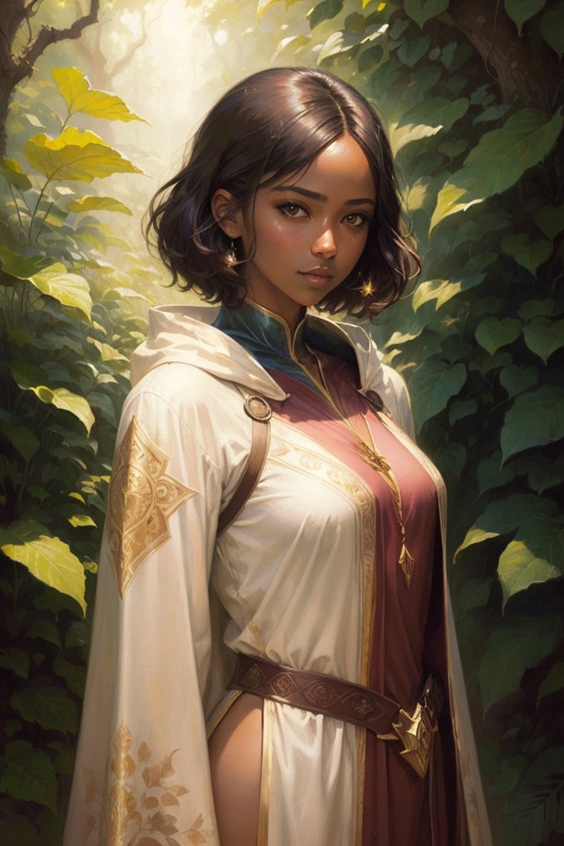 50 Dnd Character Art Illustrations Clerics BUNDLE - Fantasy Character ...