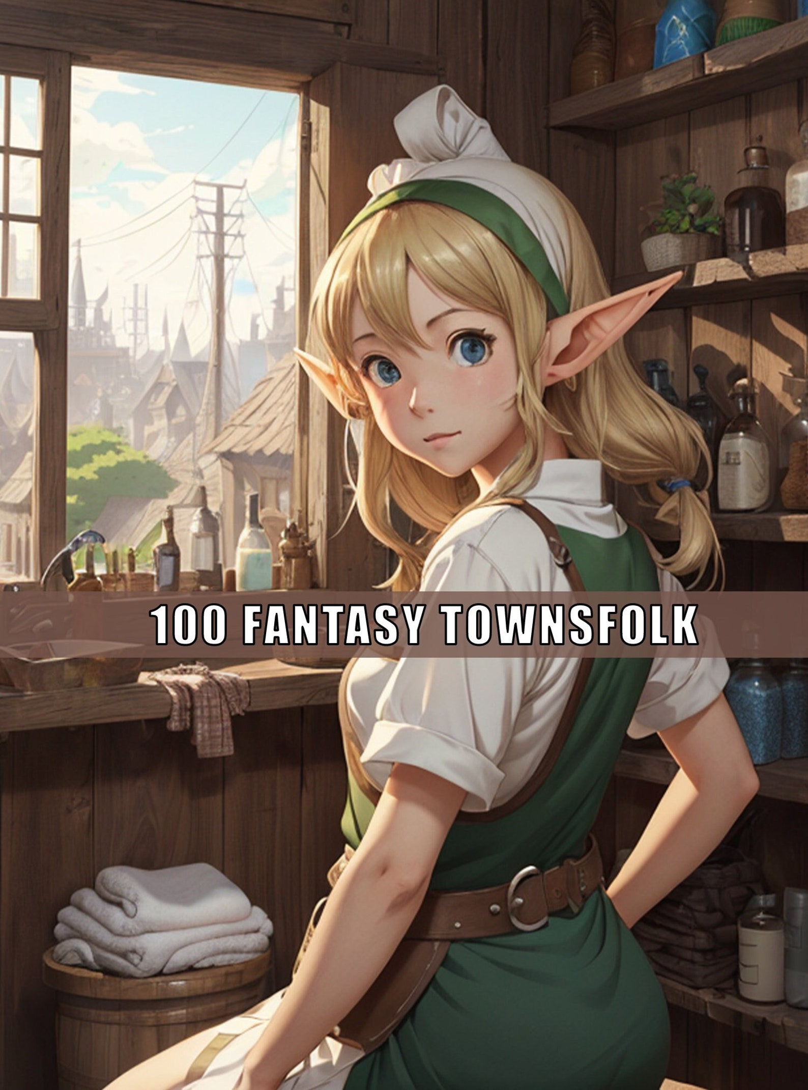 Dnd Character Art Illustration BUNDLE 100 Fantasy NPC Townsfolk ...