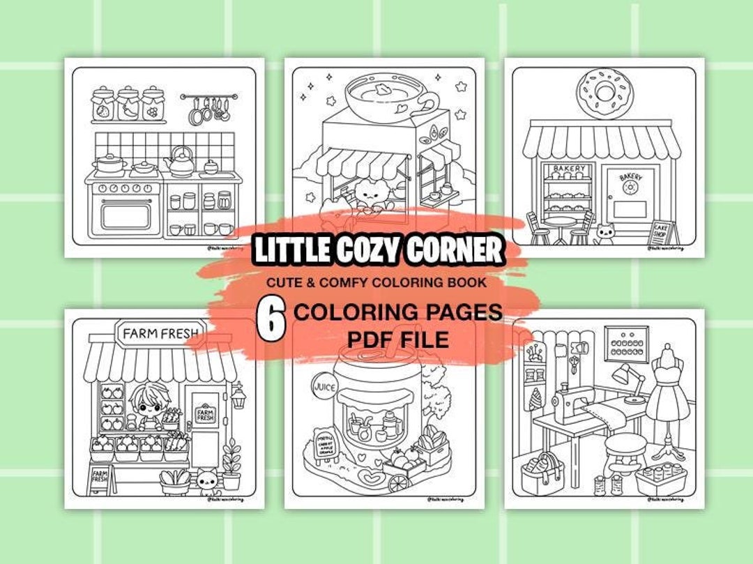 Littlecozy: Coloring Pages | 6 Printable Coloring Pages | Cozy Season ...