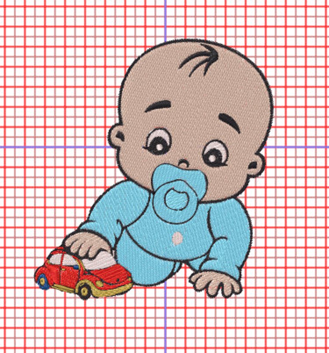 Cute Baby Boy. Embroidery Design - Etsy