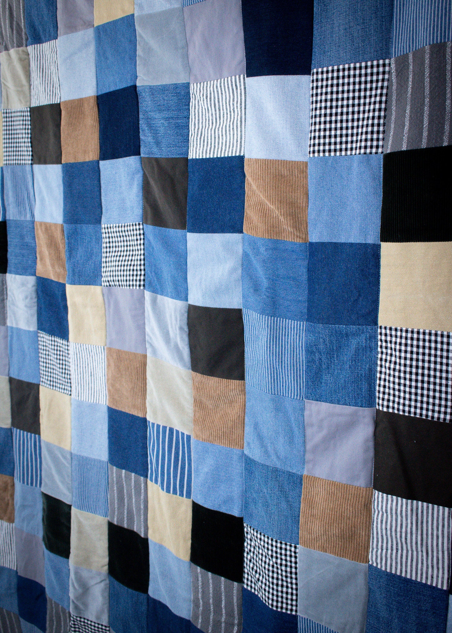 Blue Jean Quilt - Etsy