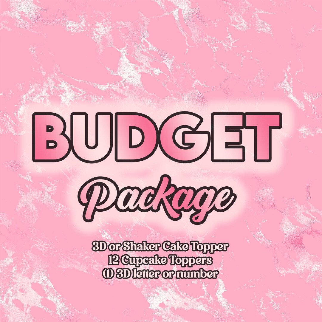 Custom Budget Package - Etsy