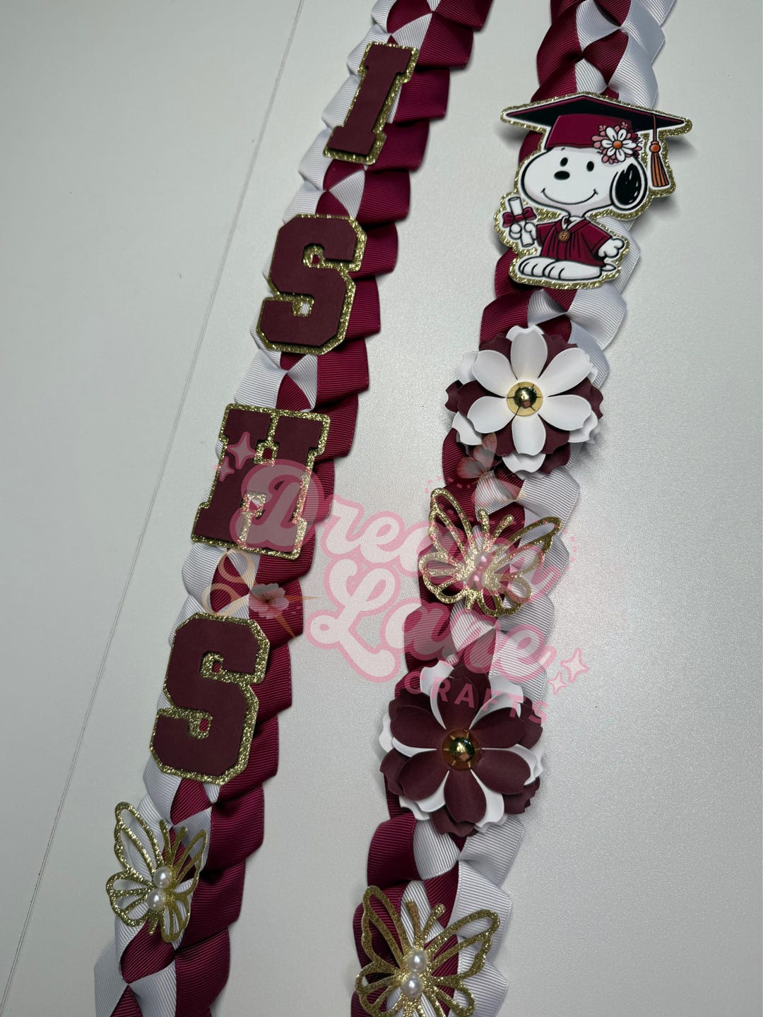 Custom Graduation Lei Promotion Gift Lei Senior Night Gift Lei Ribbon ...