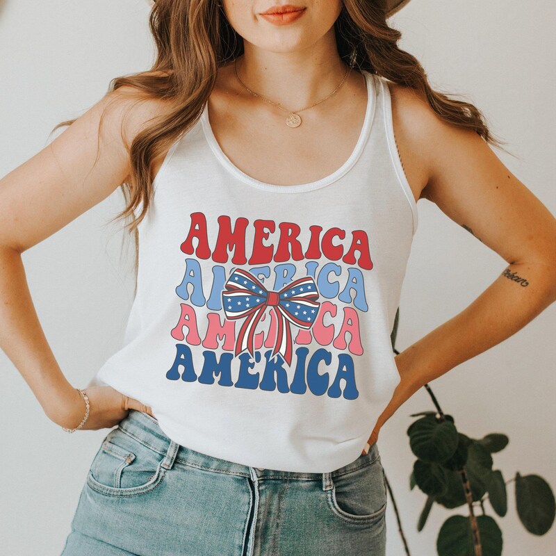 Tank Top With Bow - Etsy
