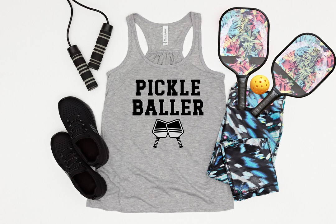 Pickle Baller Racerback Tank, Pickleball Tank Top, Gift for Pickleball ...