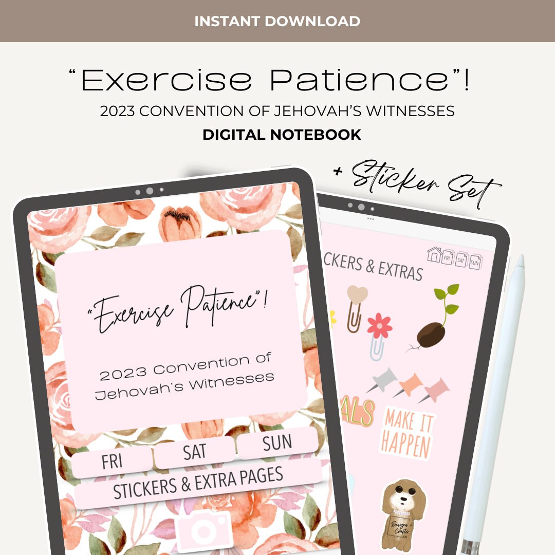 Digital Notebook 2023 exercise Patience Instant - Etsy