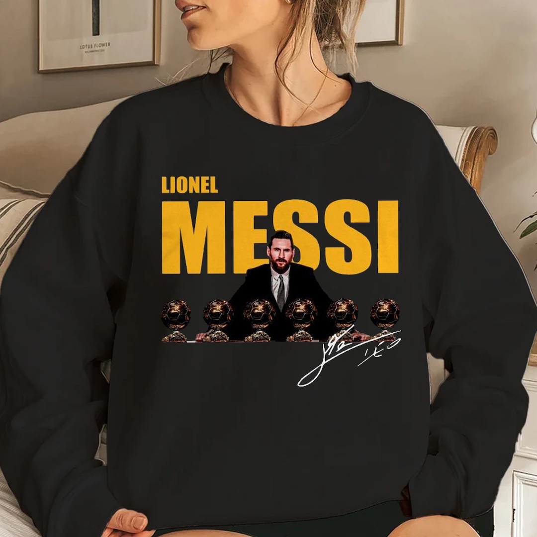 Lionel Messi Sixth Golden Ball Signature Sweatshirt Messi - Etsy