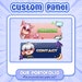 Custom Twitch Panels or Panel Twitch. Vtuber Panel, Pet Panel, Anime ...