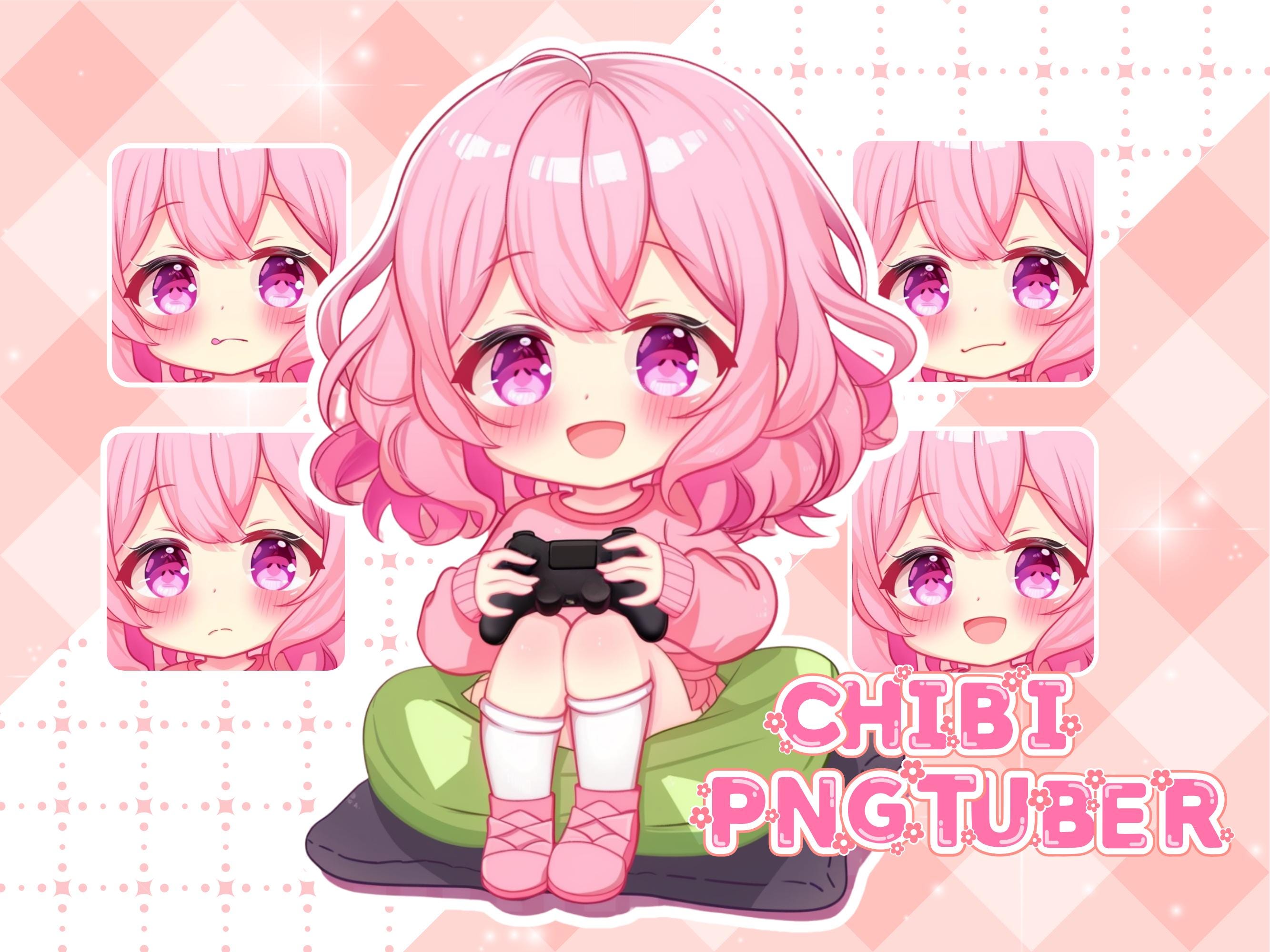 Custom Chibi Pngtuber, Pngtuber, Pngtuber Character, Giftuber, Pngtuber ...