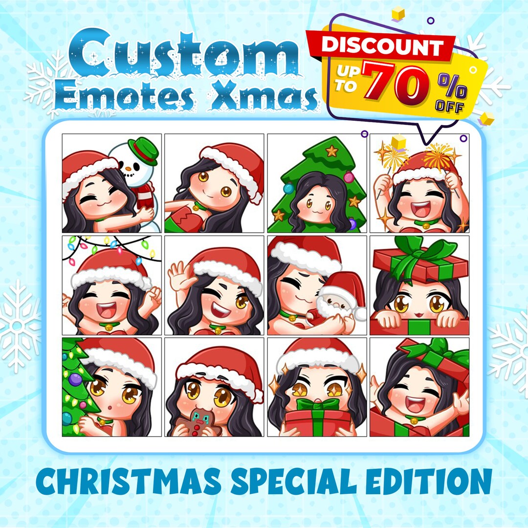 Custom Twitch Emotes or Kick Emote and Animated Emotes, Vtuber Cute ...