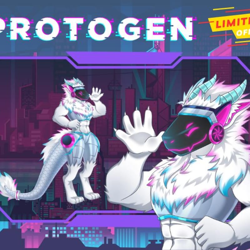 Furry Reference Base Protogen - Etsy
