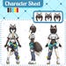 Custom Character Reference Sheet for Your Avatar | Custom Reference ...