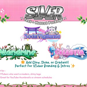 Custom Vtuber Logo Kawaii, Cute and Animated for Stream Twitch, Kick ...