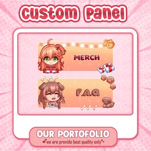 Custom Twitch Panels or Panel Twitch. Vtuber Panel, Pet Panel, Anime ...