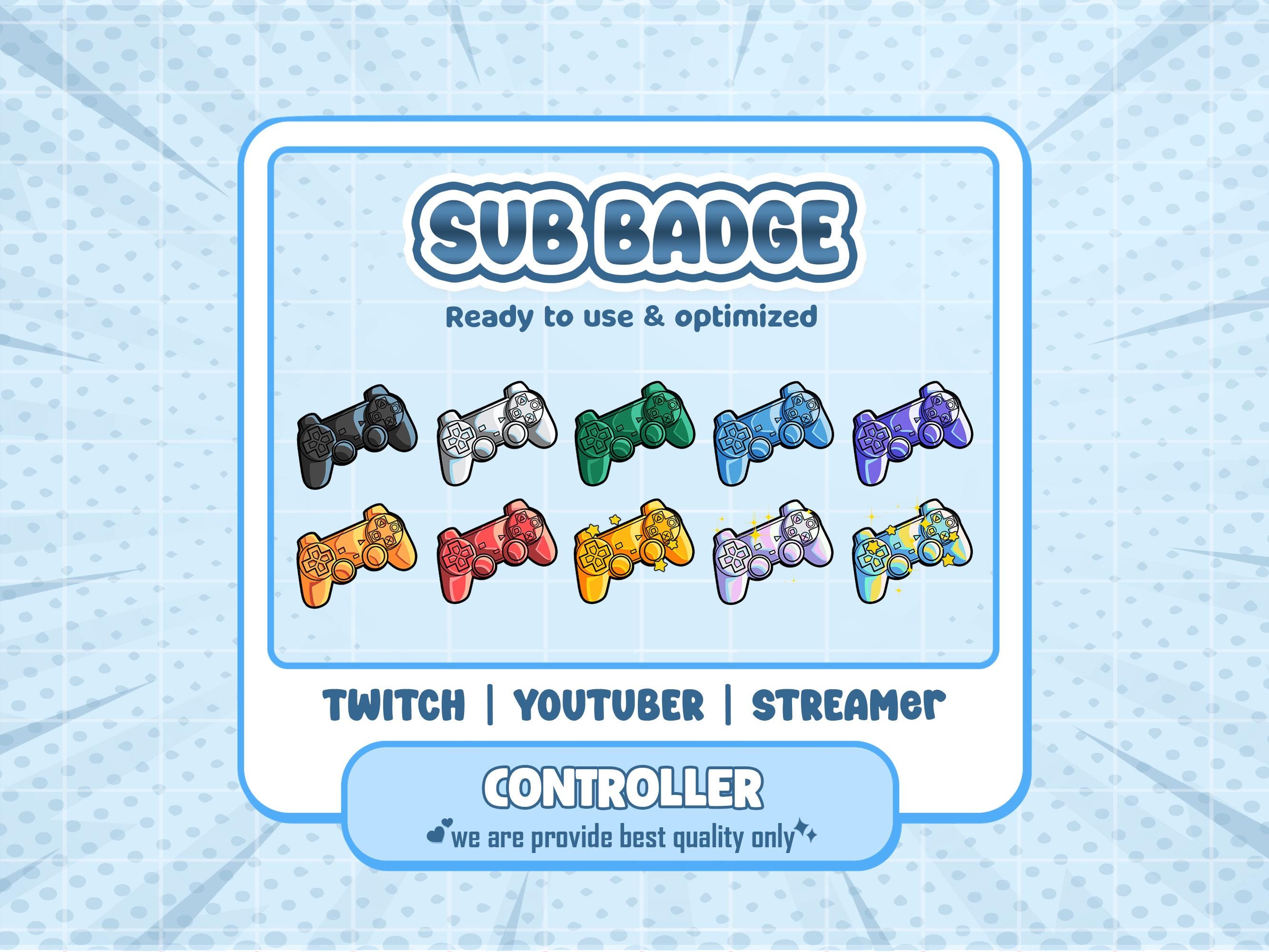 Custom Badge and Sub Badge From Your Vtuber , Animal, Pet, Anime ...