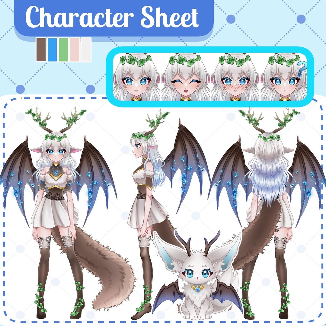 Custom Character Reference Sheet for Your Avatar Custom Reference Sheet ...