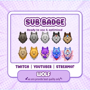 Custom Badge and Sub Badge From Your Vtuber , Animal, Pet, Anime ...