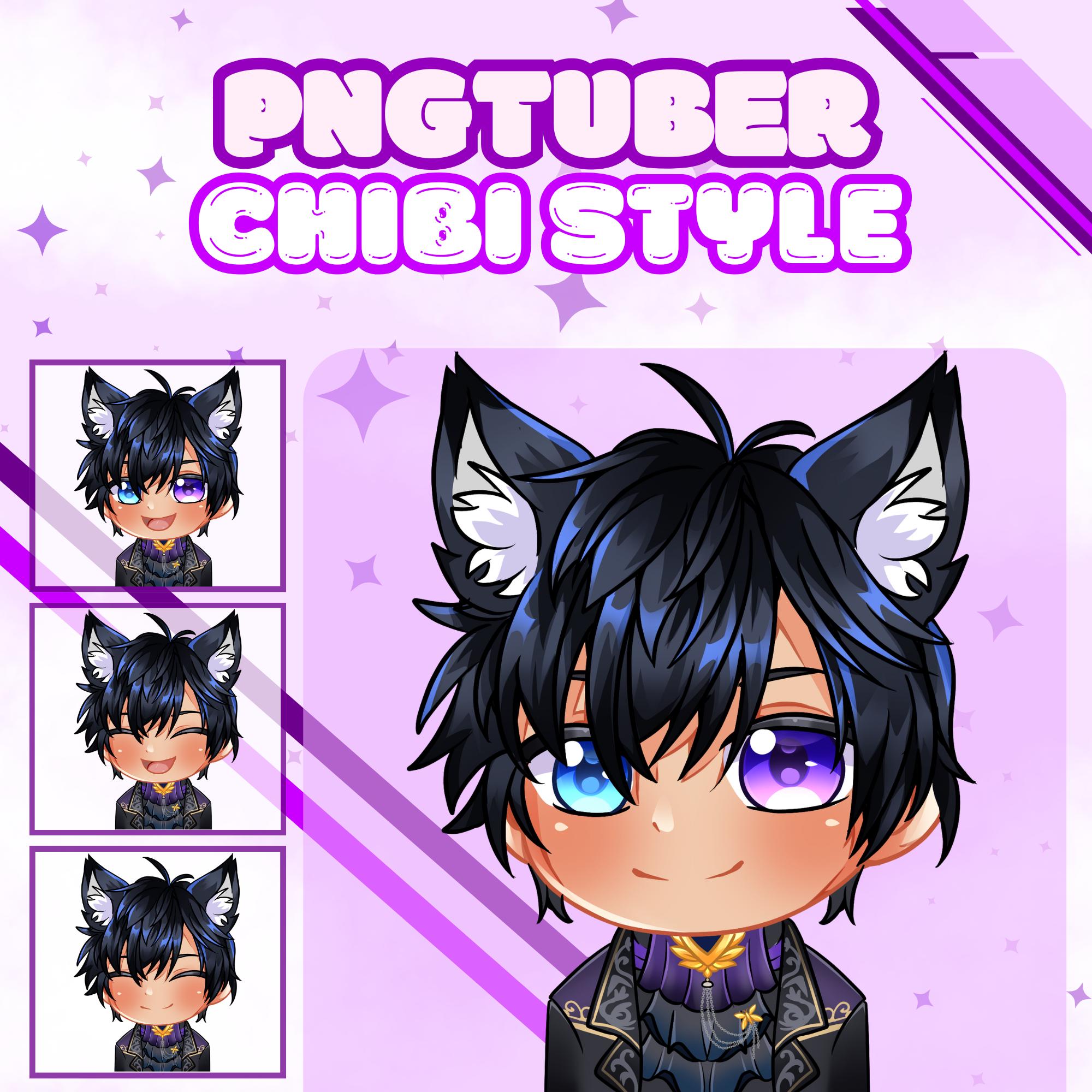 Custom Chibi Pngtuber, Pngtuber, Pngtuber Character, Giftuber, Pngtuber ...