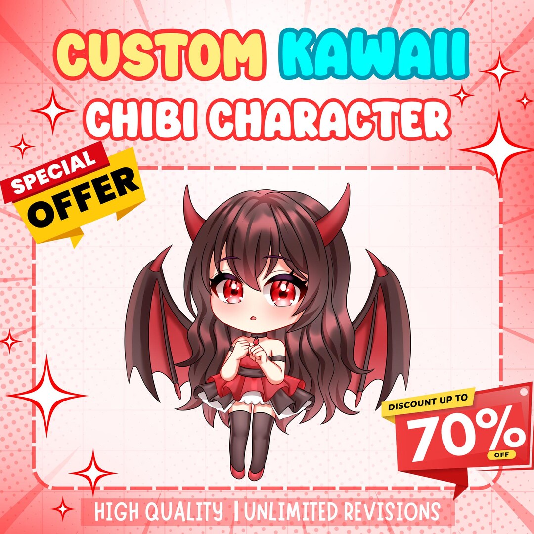 Custom Cute Chibi Anime Character Commission Cute Anime | Chibi Art ...