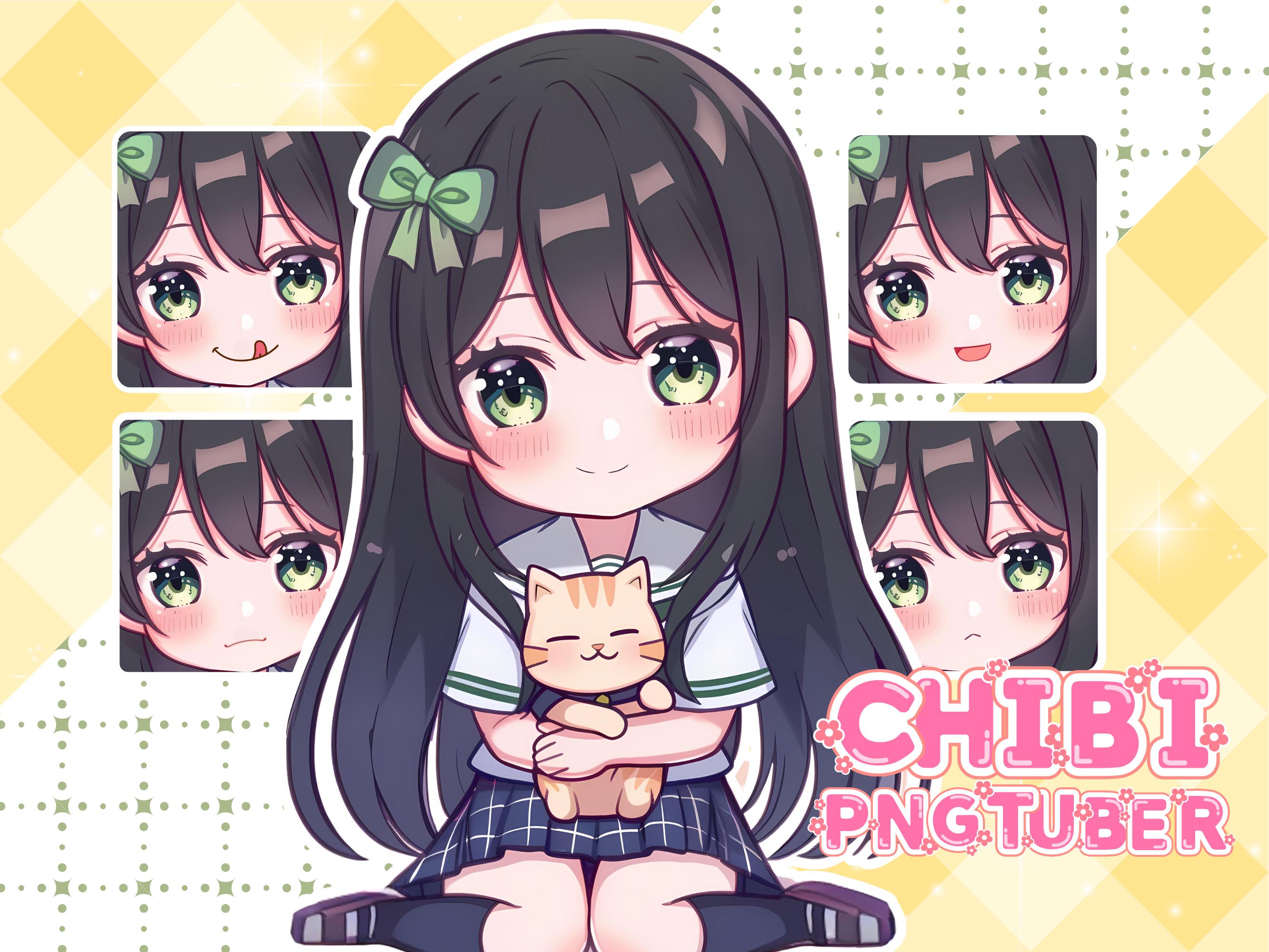 Custom Chibi Pngtuber : Anime Character | Pngtuber | Pngtuber ...