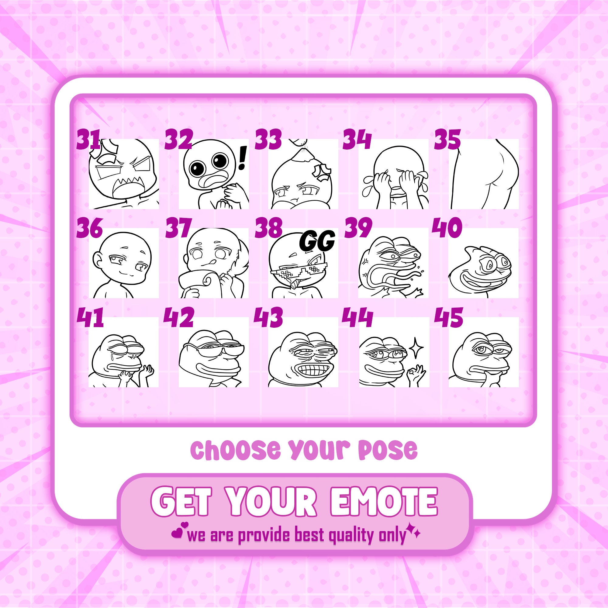 Custom Twitch Emotes Vtuber Emotes Kick Emotes Sub Emotes - Etsy Australia