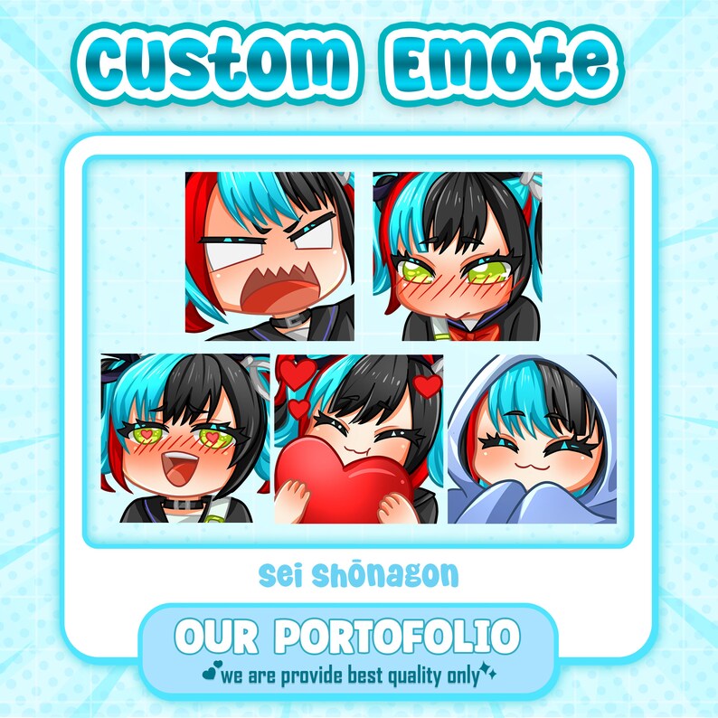 Custom Twitch Emotes Vtuber Emotes Kick Emotes Sub Emotes - Etsy Australia