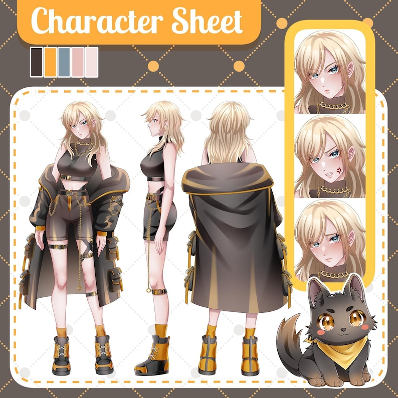 Custom Character Reference Sheet for Your Avatar Custom Reference Sheet ...