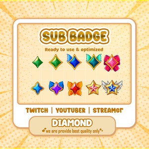 Custom Badge and Sub Badge From Your Vtuber , Animal, Pet, Anime ...