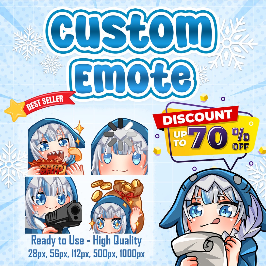 Custom Twitch Emotes, Animated Emotes, Vtuber Emotes, Kick Emotes, Sub ...