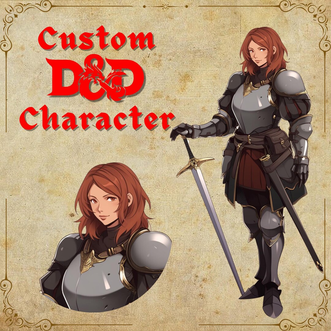 CUSTOM DND Character, Dungeons and Dragons, Dnd Character Portrait, Dnd ...