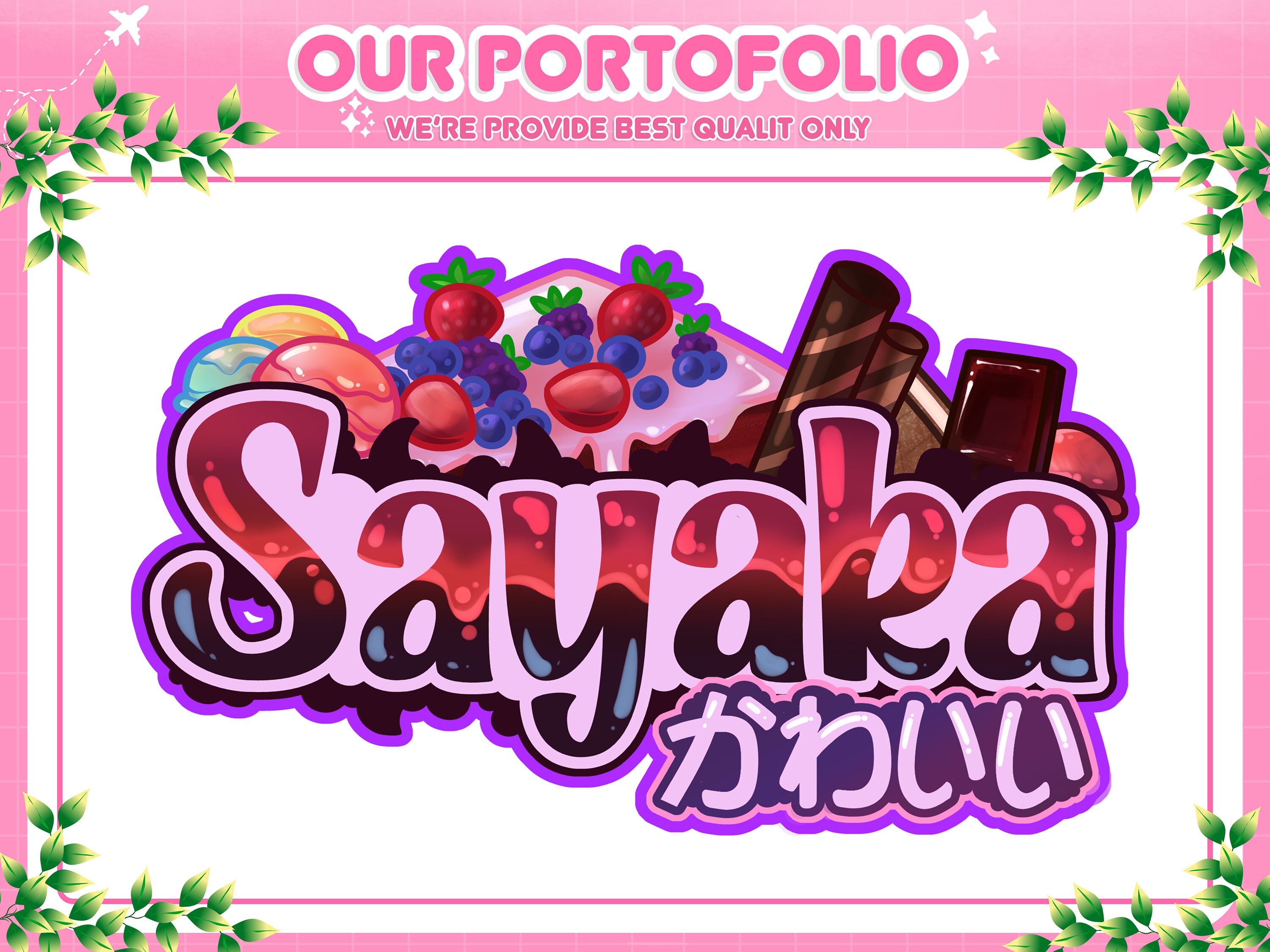 Custom Vtuber Logo Kawaii Cute and Animated for Stream - Etsy Canada